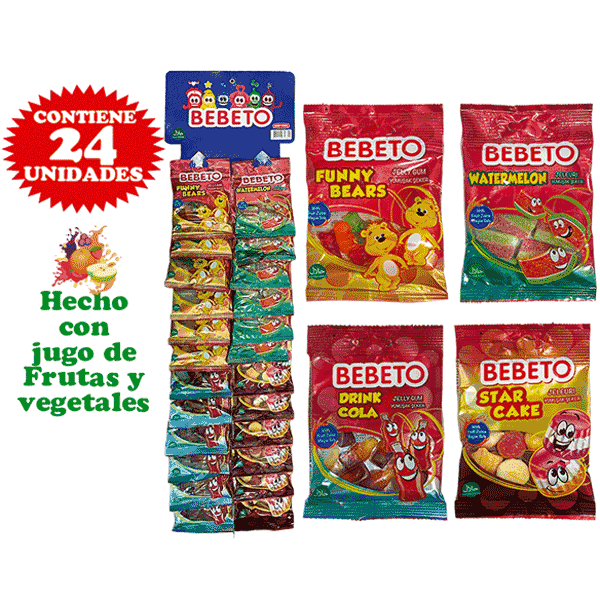Gomitas Surtidas en Tira x 24U x 30gr 🇹🇷 - Jácome & Ortiz de Comercio